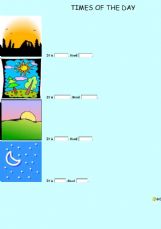 ESL - English Exercises: Times of the day