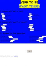 ESL - English Exercises: Verb TO BE (past tense)